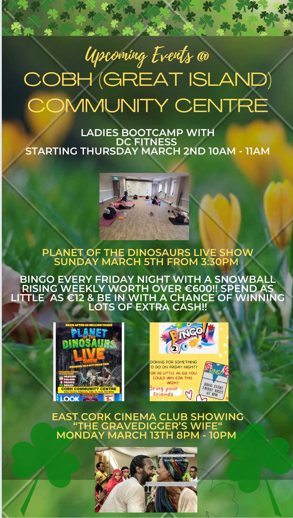 Upcoming Events at Cobh Community Centre 🤩 - Cobh Great Island ...